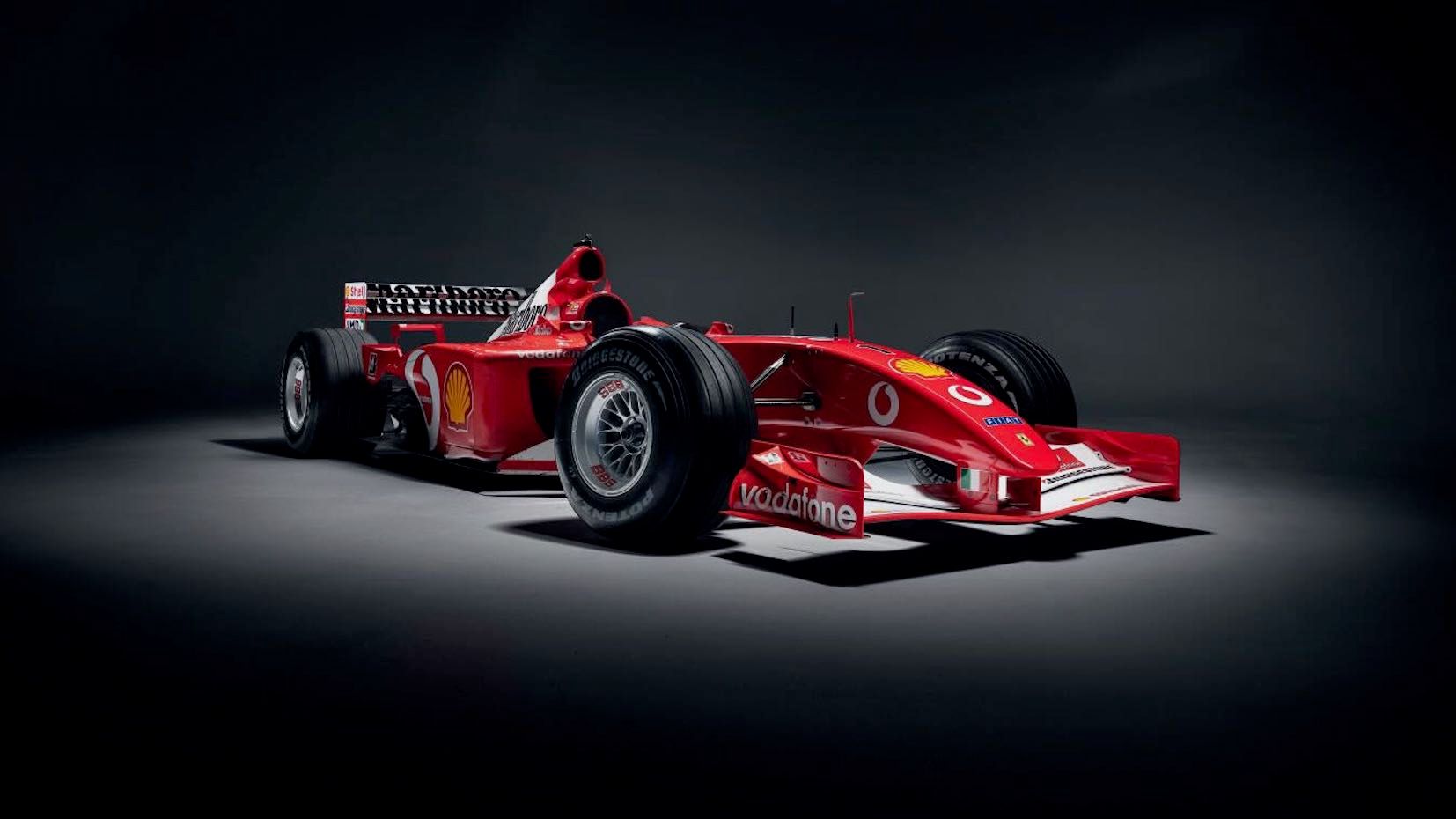 All'asta la Ferrari F2001b di Michael Schumacher